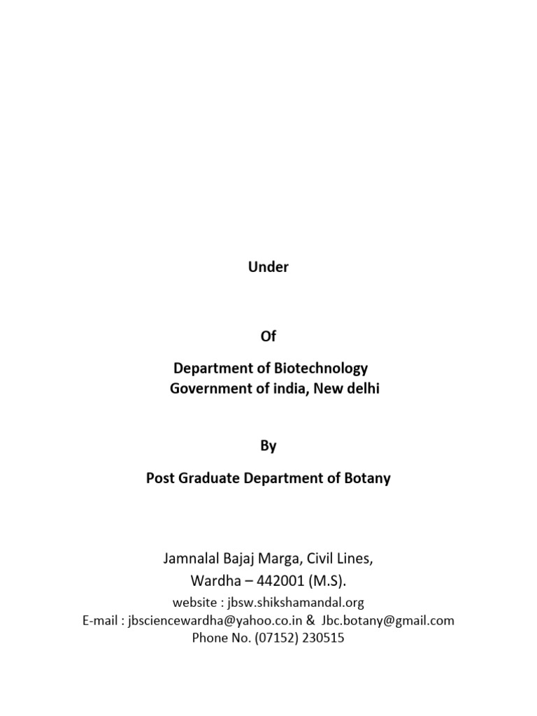 Botany Practical Manual for B.Sc. I | PDF | Herbicide | Staining