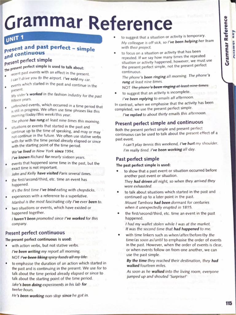 Grammar Unit 1 - 3 | PDF