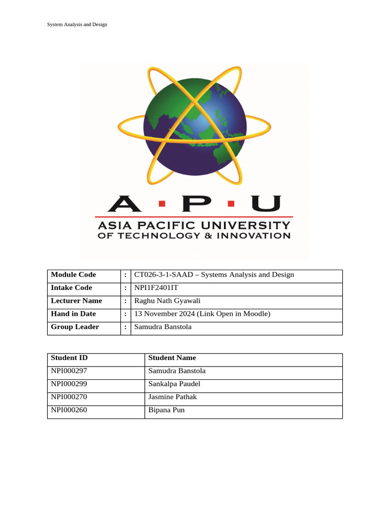 SAAD GROUP ASSIGNMENT | PDF | Feasibility Study | Software Development Process