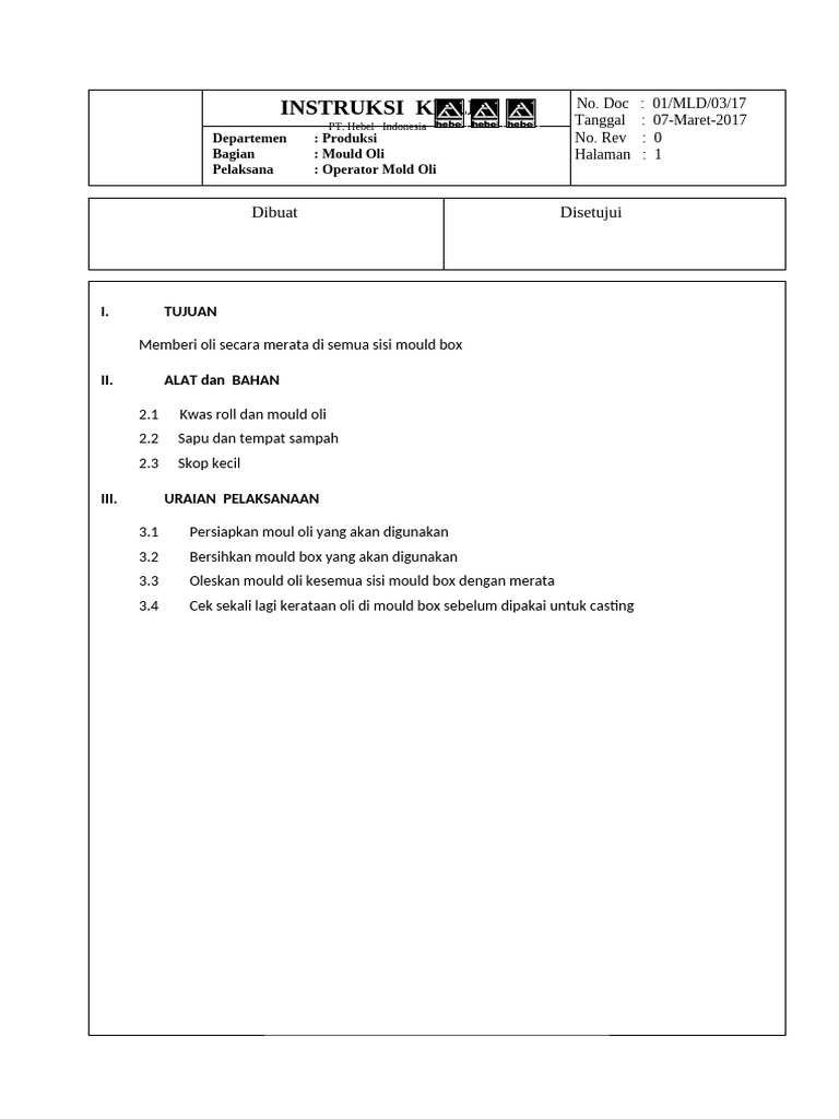 IK-PROD Mould Oli-R0 | PDF
