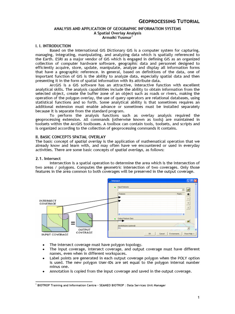 Geoprocessing Techniques in GIS Analysis | PDF | Geographic Information System | Arc Gis