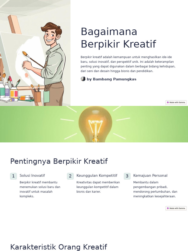 Teknik dan Langkah Berpikir Kreatif | PDF