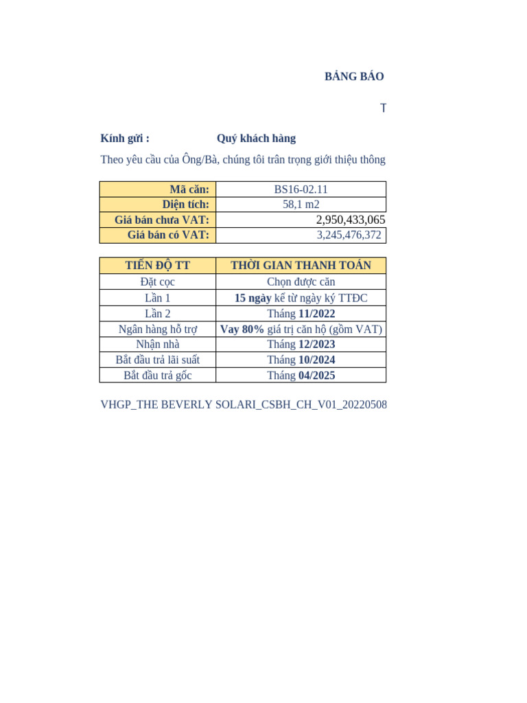 Bảng Tính Solari. | PDF