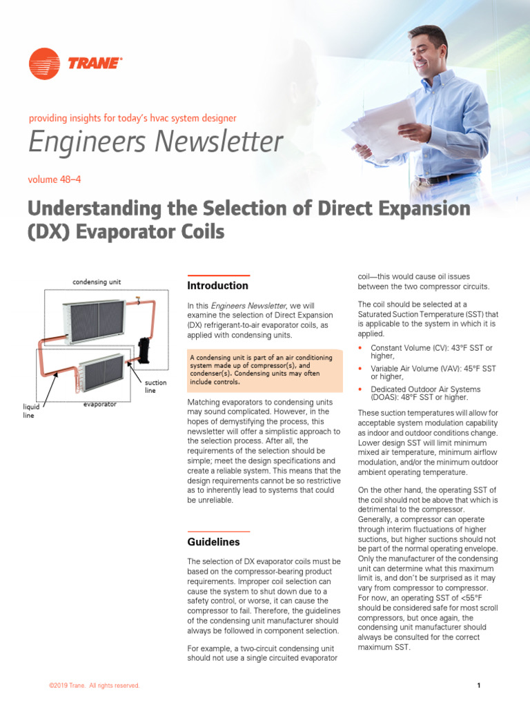 Understanding The Selection of Direct Expansion (DX) Evaporator Coils | PDF | Sea Surface ...