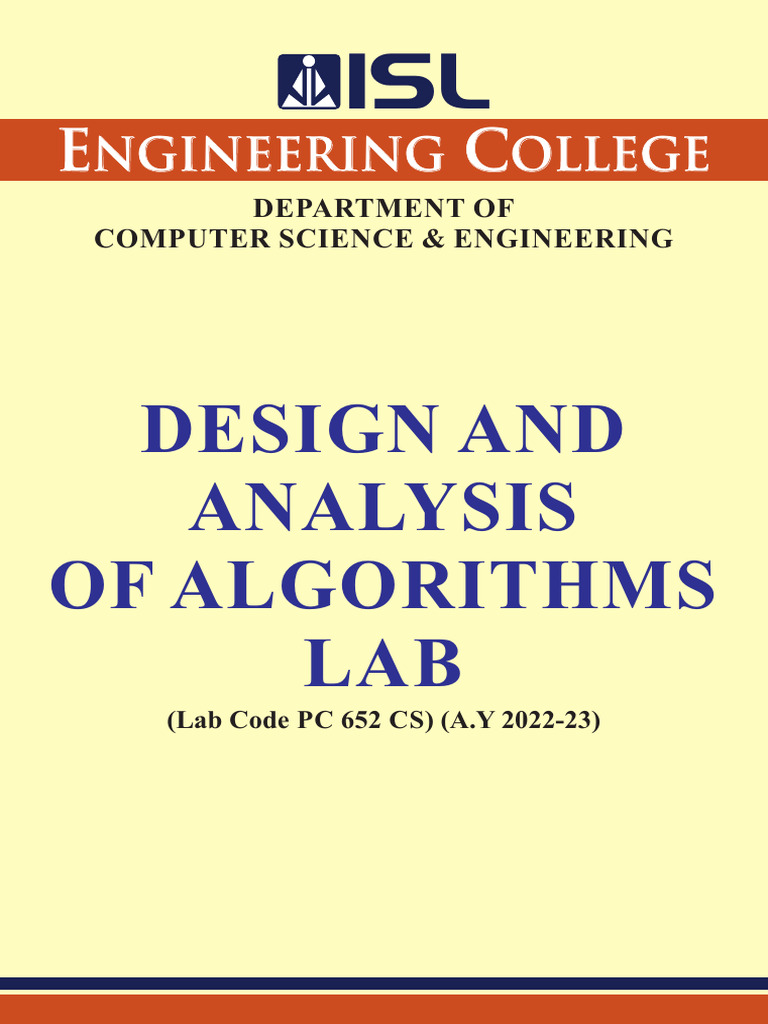 DAA_LAB_FINAL | PDF | Engineering | Algorithms DAA_LAB_FINAL | PDF | Engineering | Algorithms