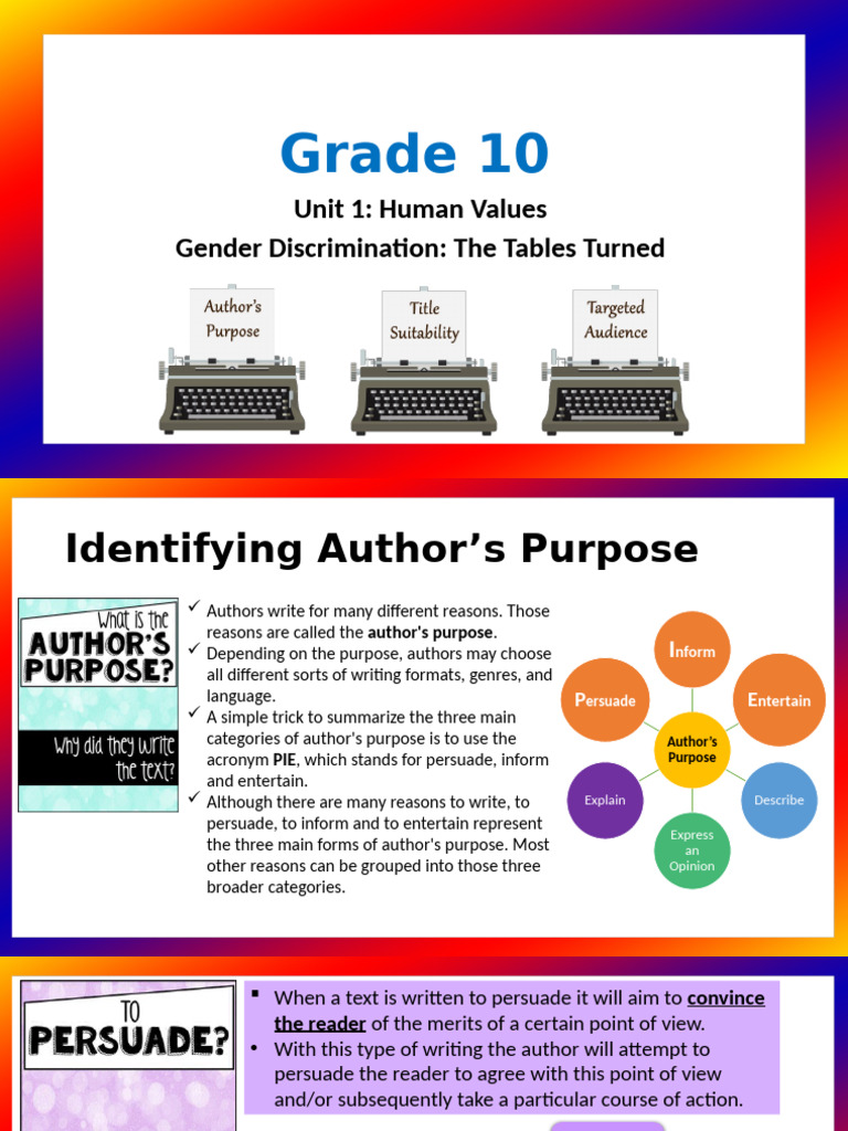 Grade 10 Unit 1 Part 2 Comp | PDF | Essays | Reason