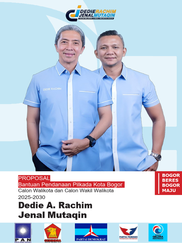Proposal Bantuan Pendanaan Pilkada Dedi-Jenal 2025-2030 | PDF