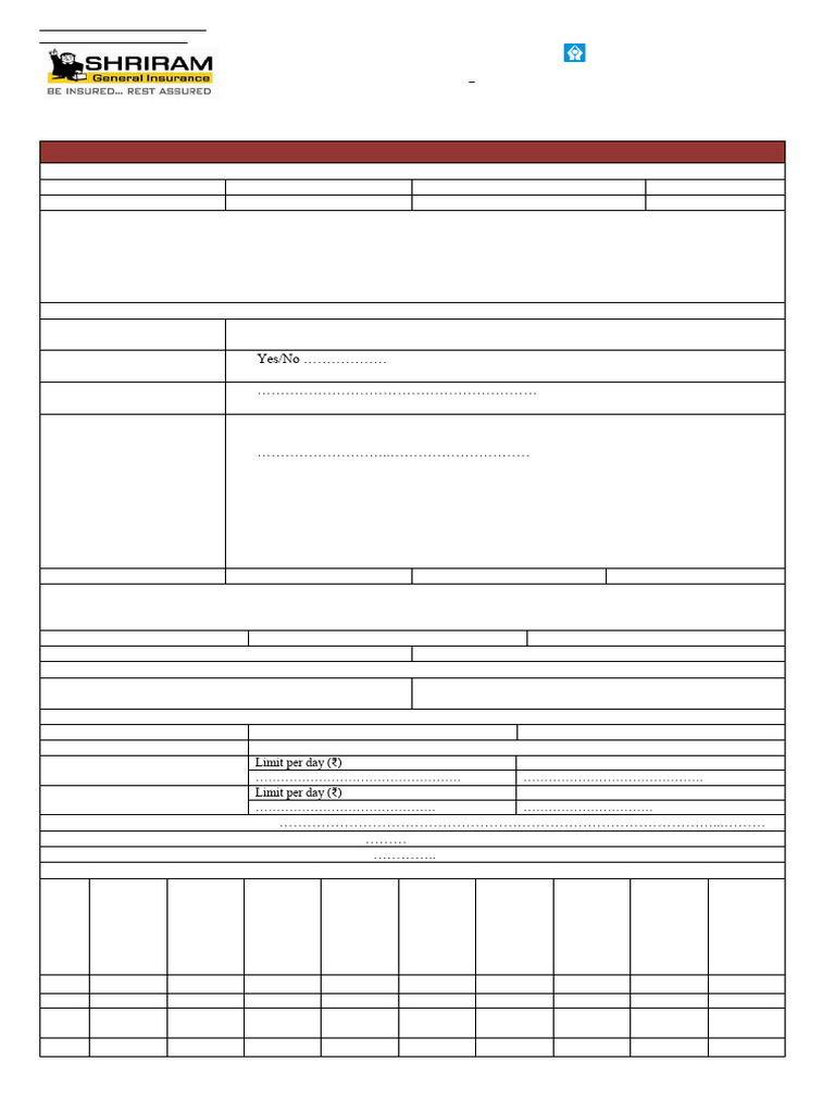 Shri Group Hospital Daily Cash Benefit Insurance | PDF | Insurance ...