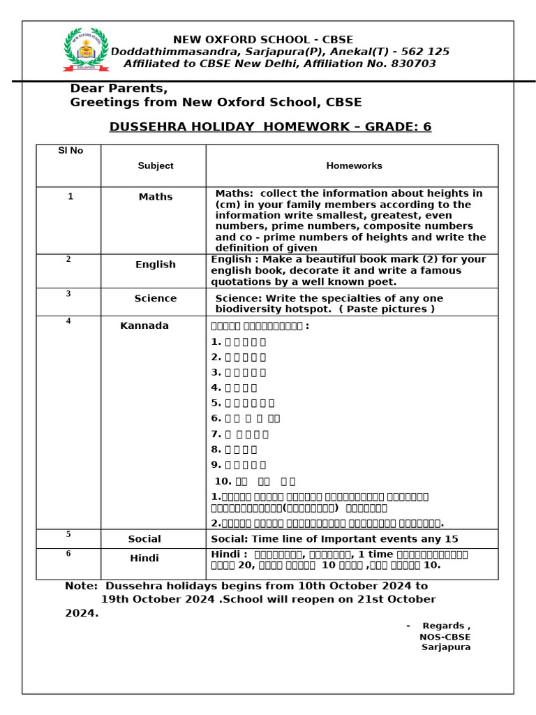 HOMEWORK – GRADE - 8 | PDF
