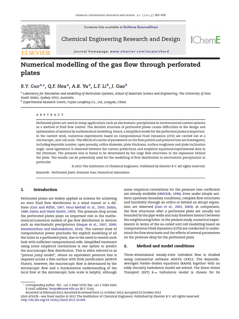 guo2013 | PDF | Reynolds Number | Fluid Dynamics
