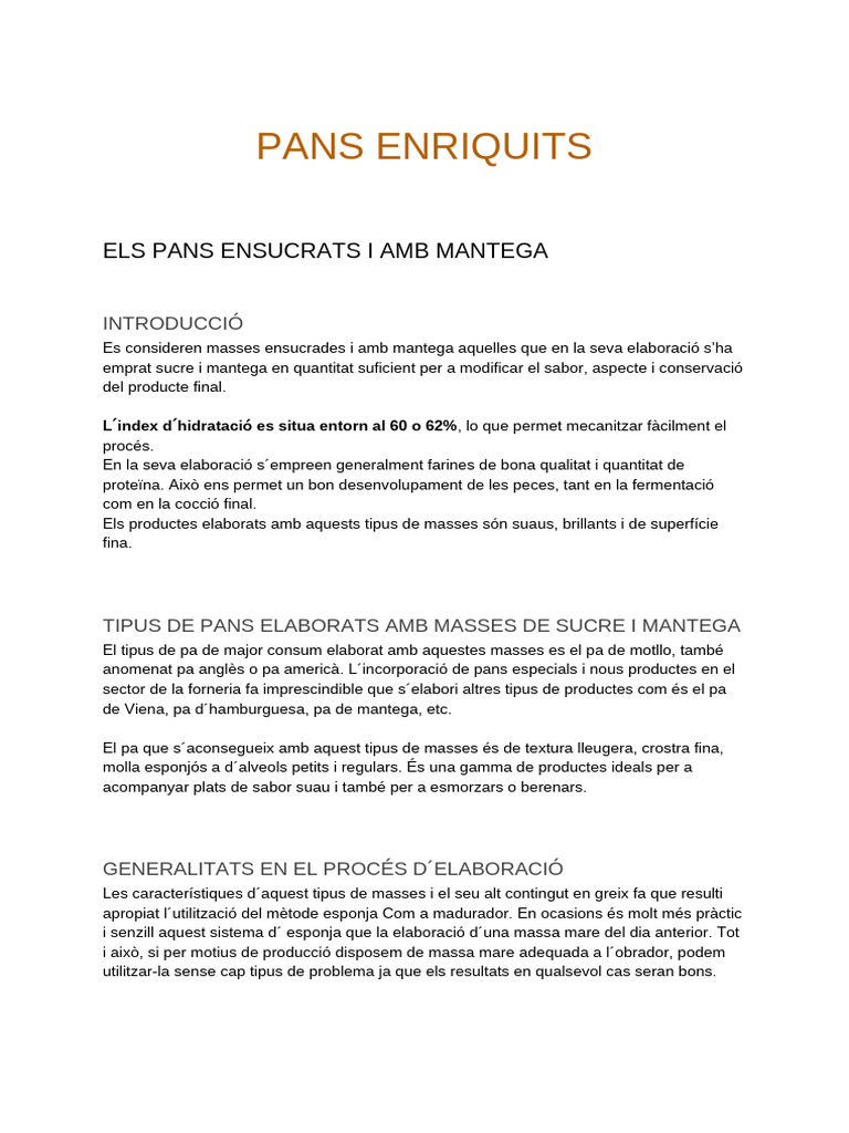 Uf4 Pans Enriquits | PDF