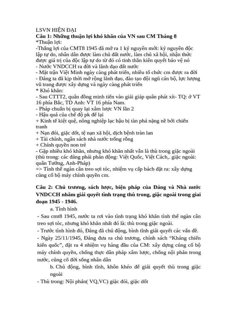 LSVN HIỆN ĐẠI | PDF