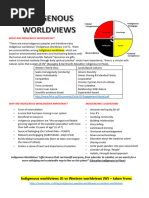 Indigenous vs. Western Worldviews Explained | PDF | Iroquois | Liberal ...