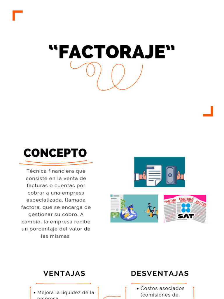 Ventajas y Tipos de Factoraje Financiero | PDF | Negocios | Finanzas y ...