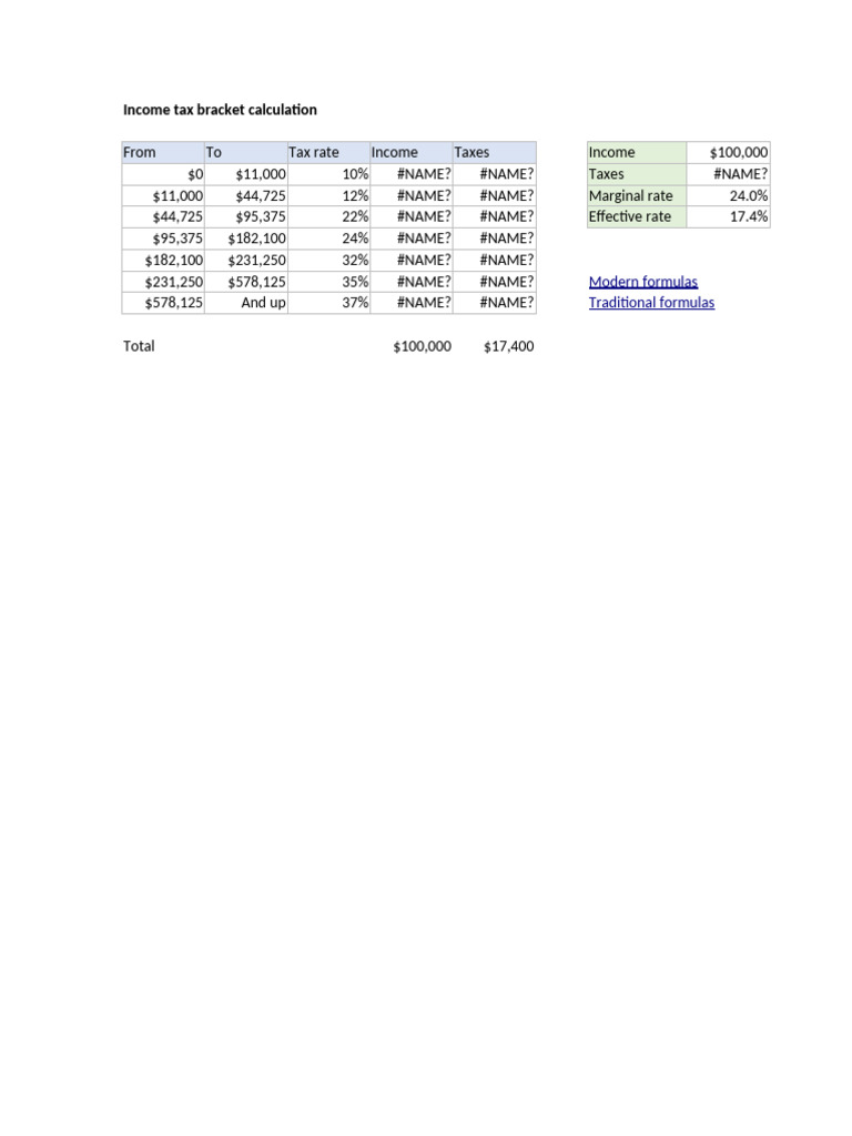 Income Tax Bracket Calculation Guide | PDF | Tax Rate | Taxes