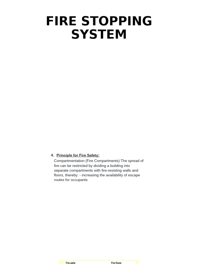 Fire Stopping System | PDF
