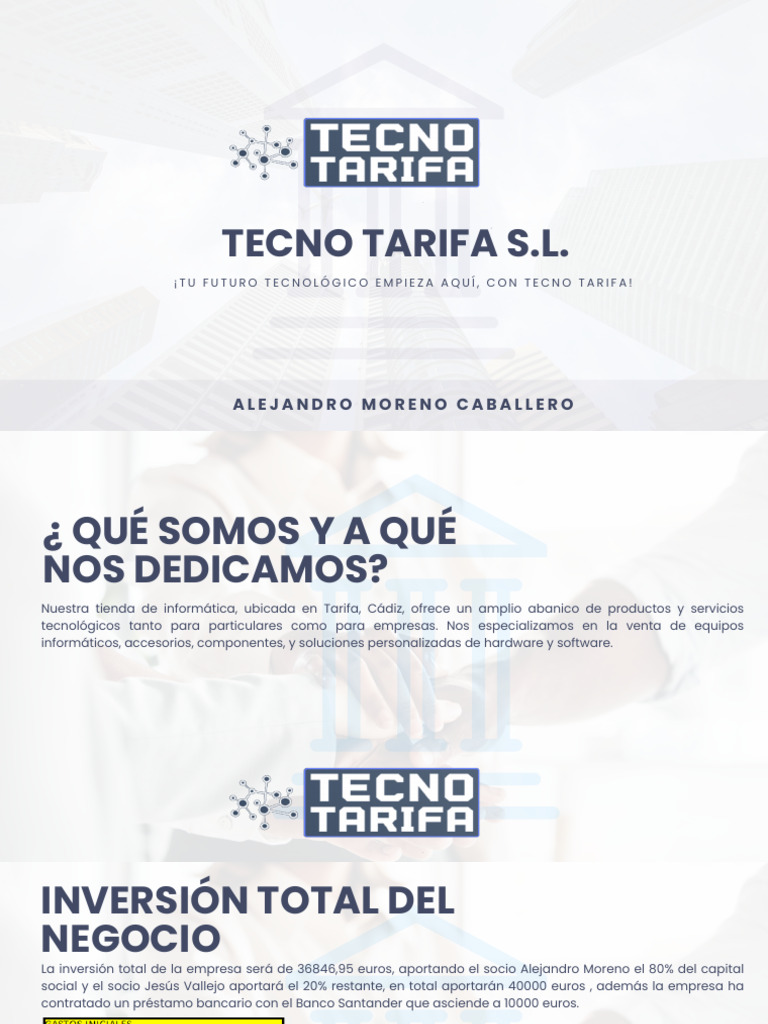 Tecno Tarifa Presentación | PDF | Hardware de la computadora | Calidad (comercial)