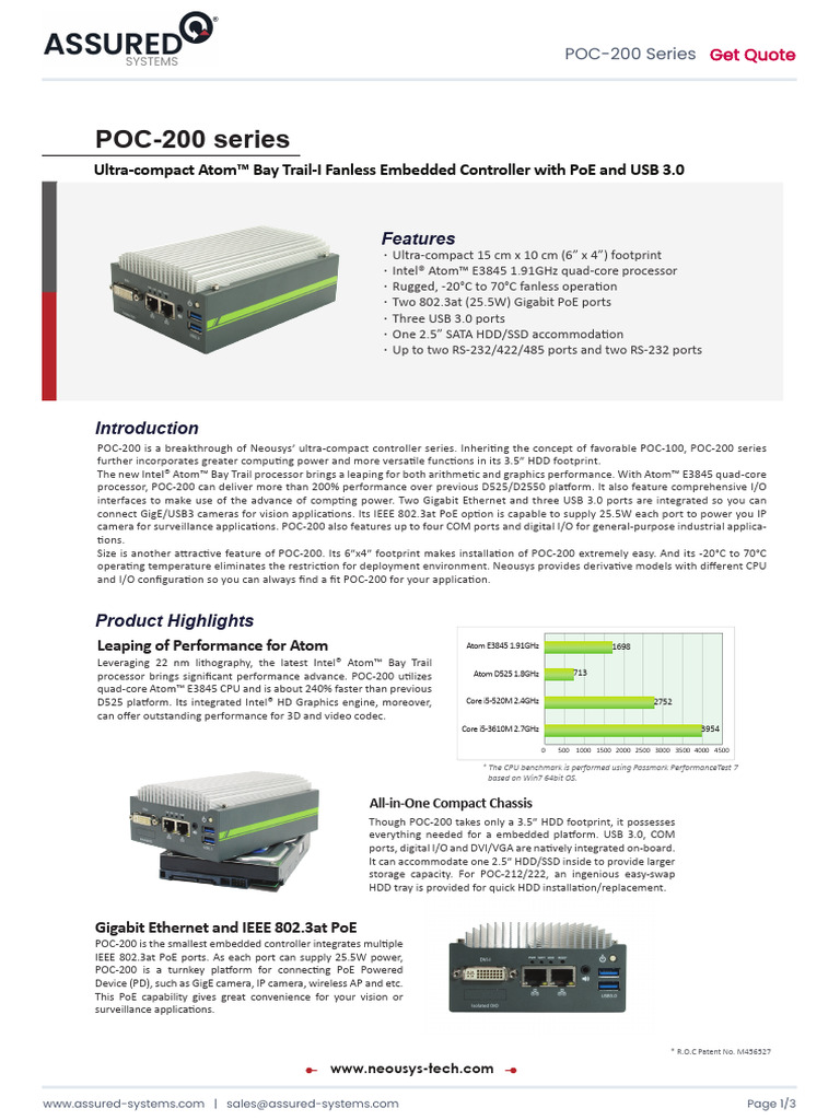 Poc 200 Series Assured 2508 | PDF | Solid State Drive | Usb