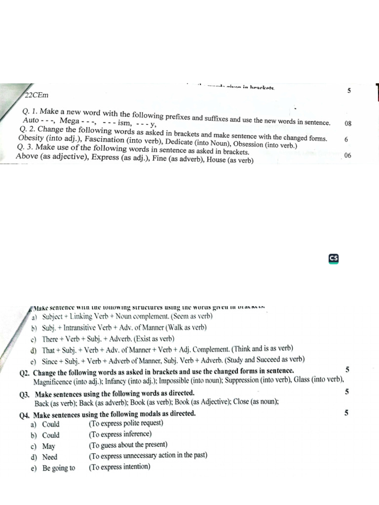 English CT Ques. Kuet-Cse | PDF