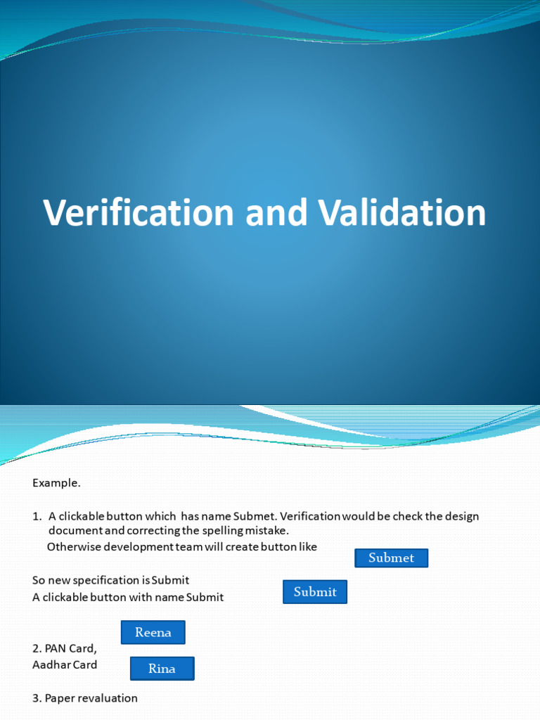 Verification - and - Validation - Difference - 1673012009 11 | PDF ...