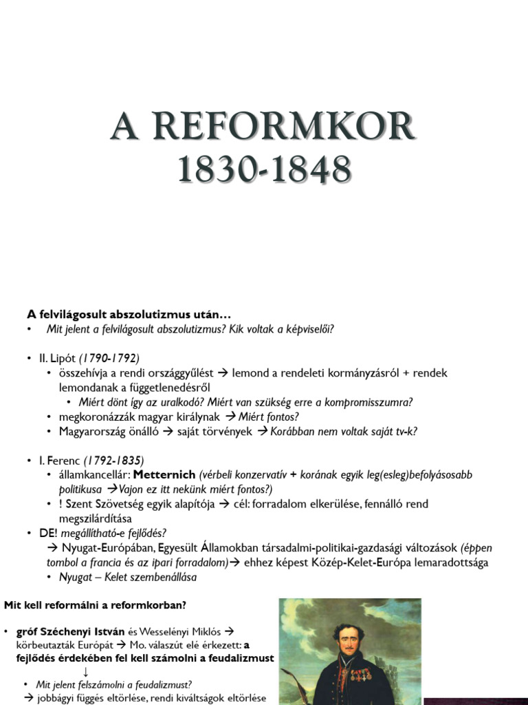 A Reformkor | PDF
