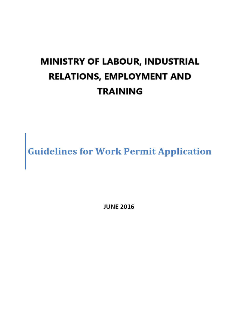 Work Permit Requirements in Mauritius | PDF | Employment | Passport