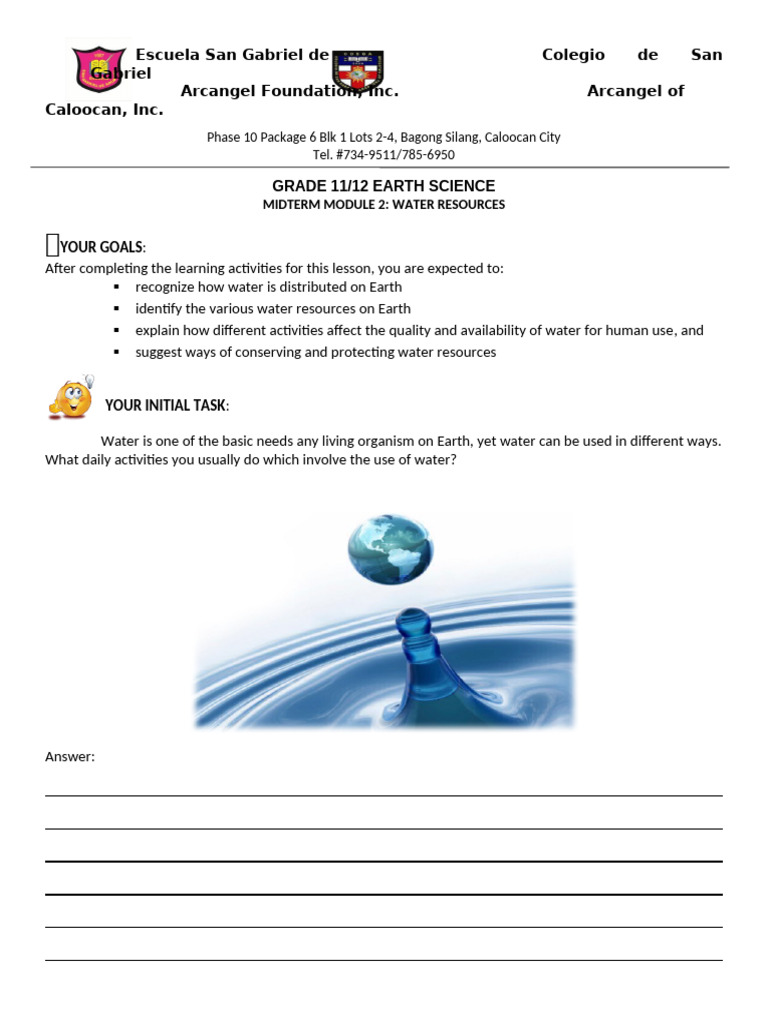 Earth Science Midterm 2 | PDF | Water | Oceans