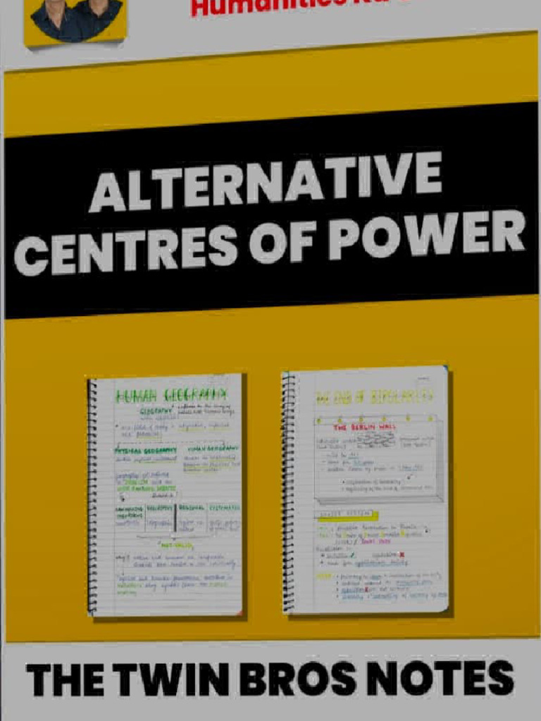 Alternative Centres of Power Overview | PDF