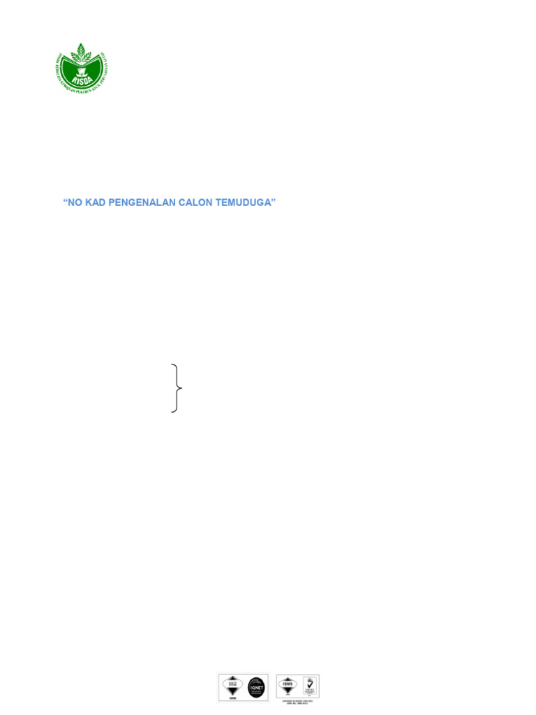 Surat Panggilan Temuduga L41 | PDF