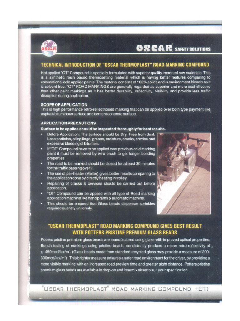 Thermoplastic Road Marking Paint | PDF