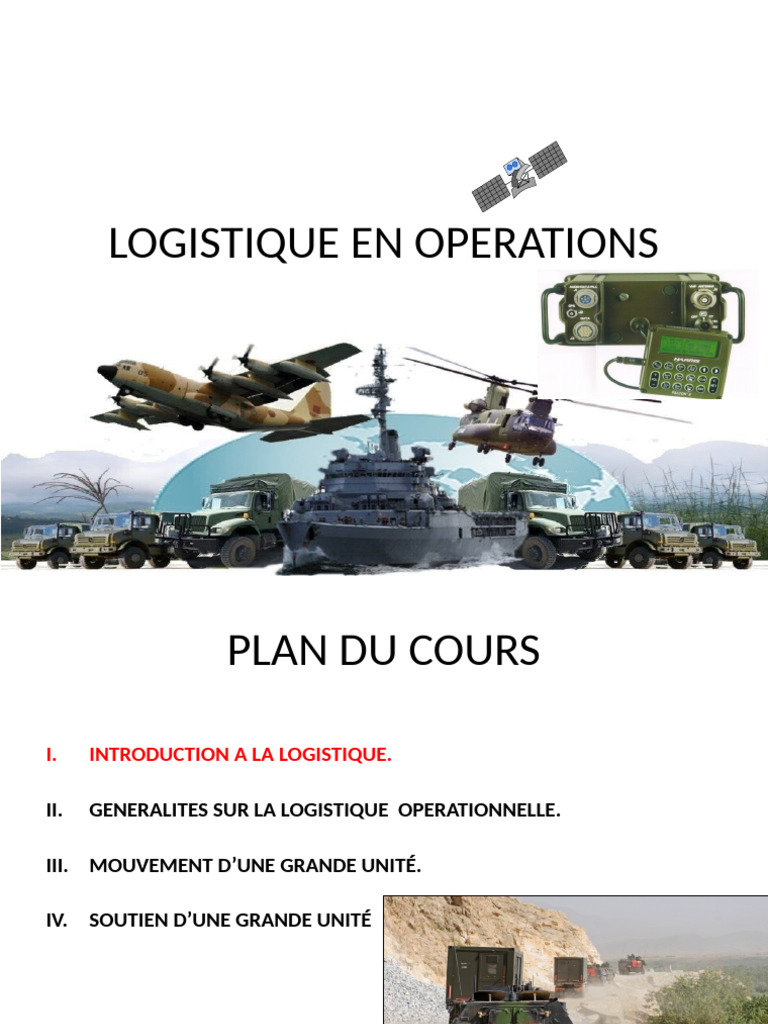 I - Introdution A La Logistique | PDF | Logistique | Quartier-maître