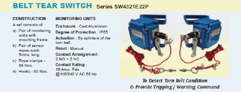 Belt Tear Switch | PDF