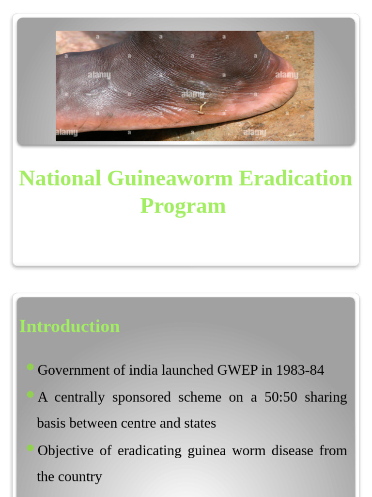 Guinea Worm Eradication in India | PDF | Wellness