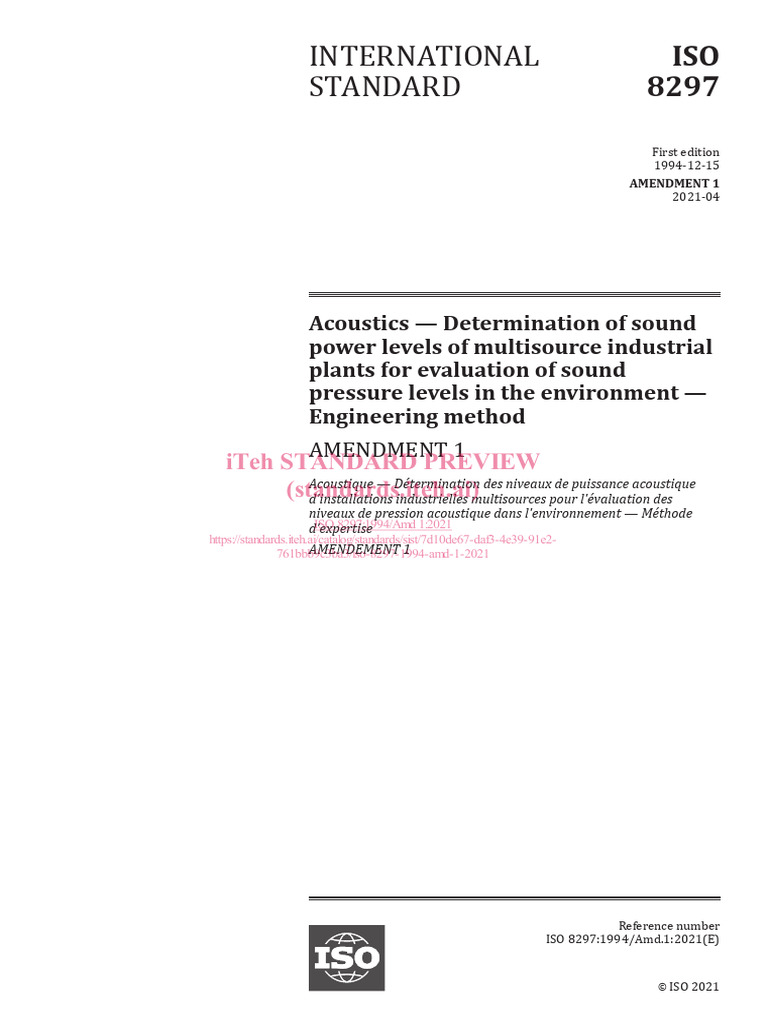 ISO 8297 1994 Amd 1 2021 | PDF | International Organization For ...