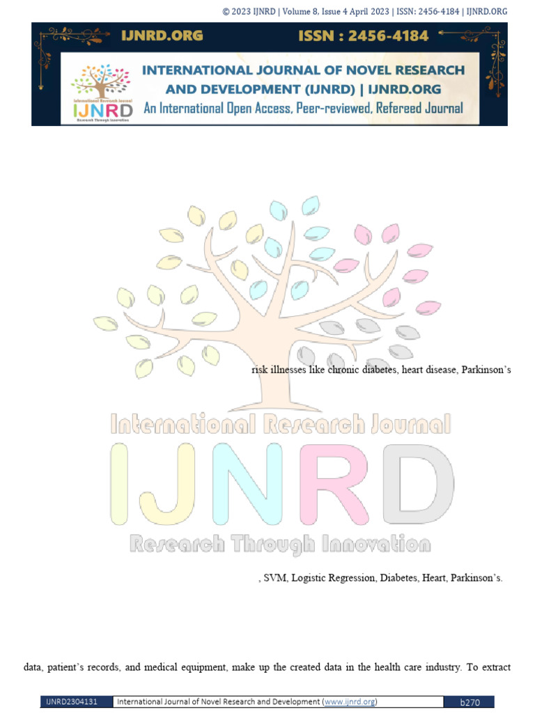 Research Paper | PDF | Support Vector Machine | Machine Learning
