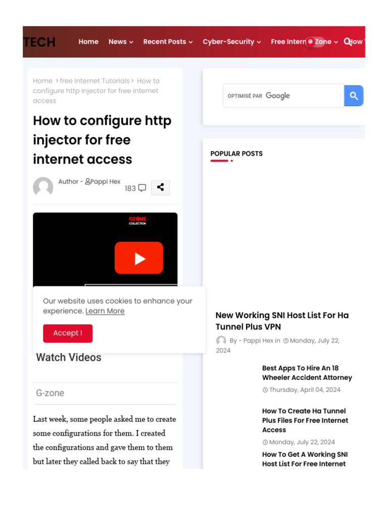 Free Internet via HTTP Injector Guide | PDF | Proxy Server | Internet