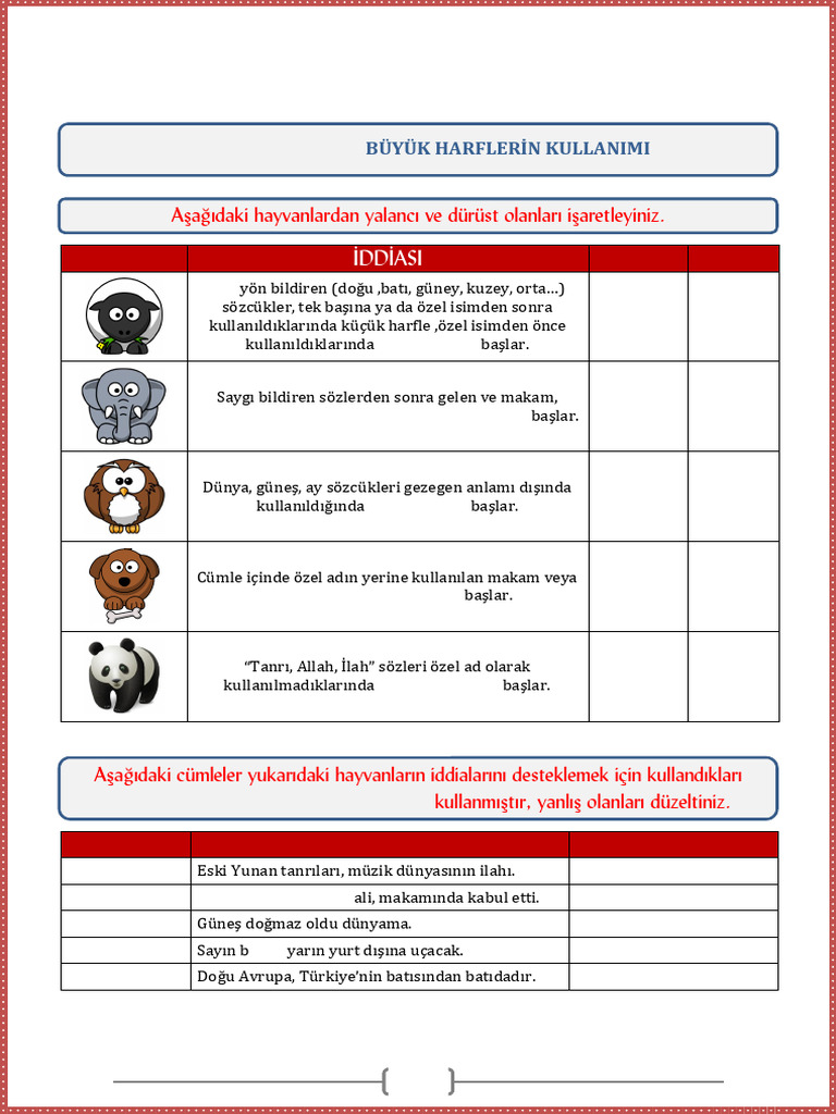 Buyuk Harflerin Kullanimi | PDF