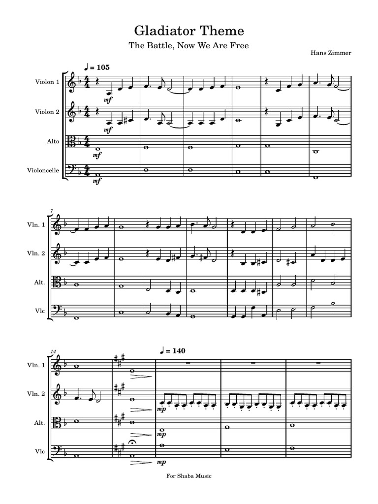 Gladiator Theme | PDF