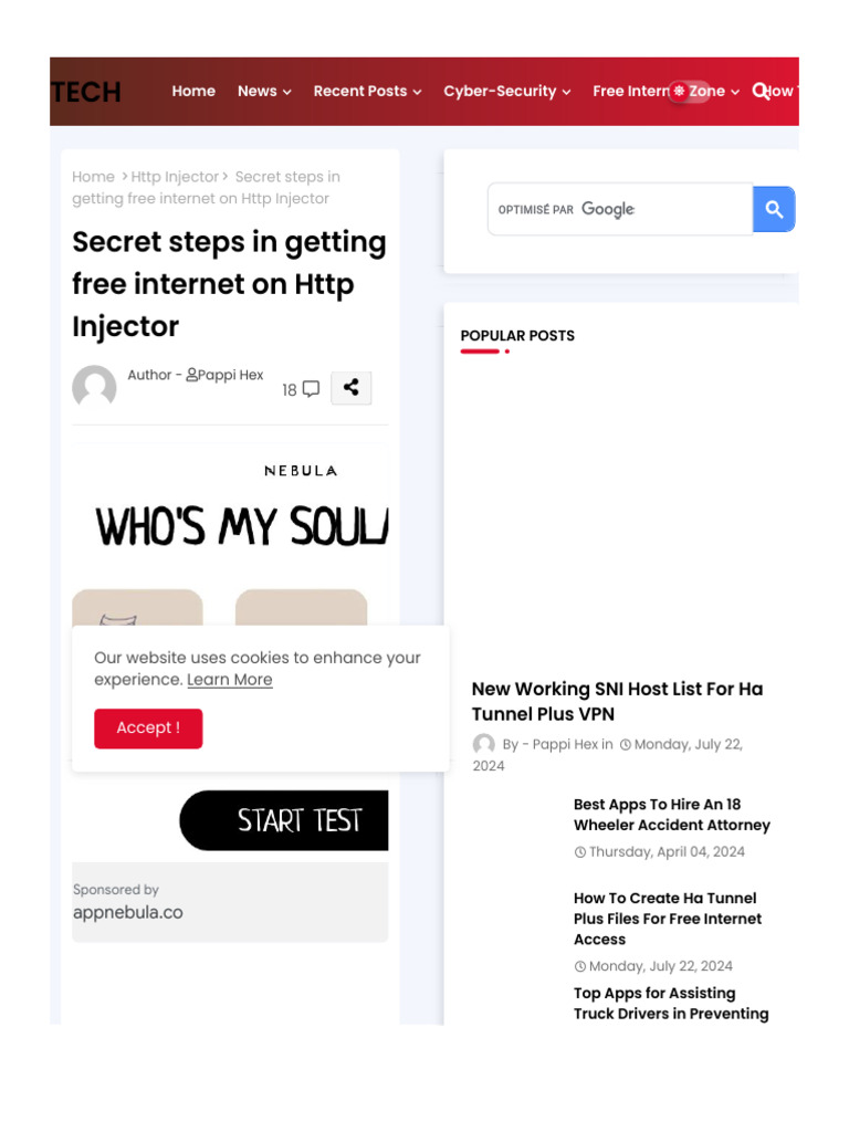 Secret Steps in Getting Free Internet On HTTP Injector | PDF | Computer Network | Port (Computer ...