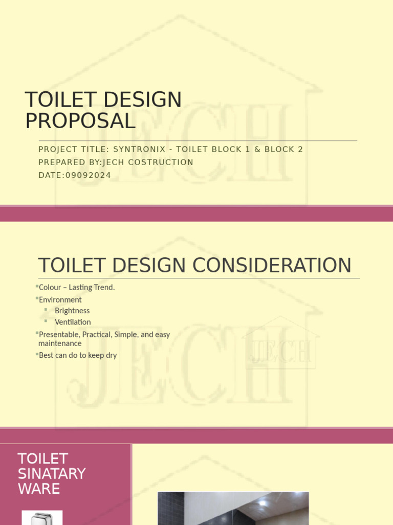 Commercial Toilet Design Guide | PDF | Home & Garden
