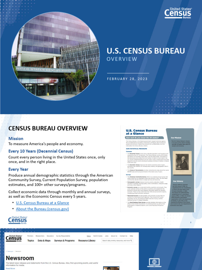 Census Overview | PDF | American Community Survey | Current Population ...