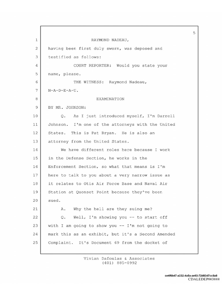 Sample Deposition Example | PDF