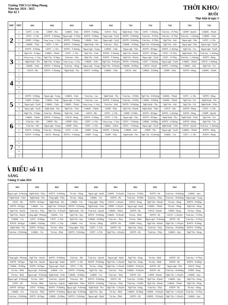 TKB Tuan 11 18.11 | PDF