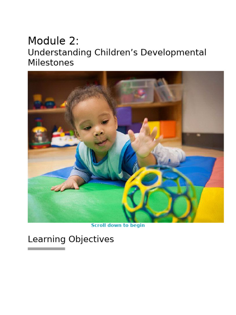 Developmental Milestones For Babies | PDF | Learning | Emotions