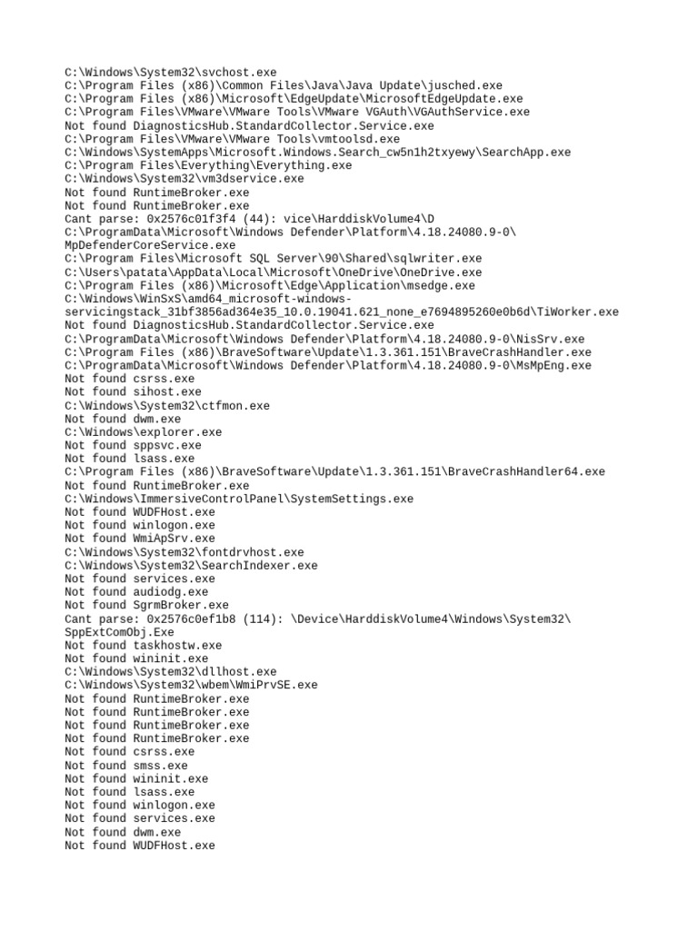 Dps Complete Parsed Paths | PDF | Microsoft Software | Ibm Pc Compatibles