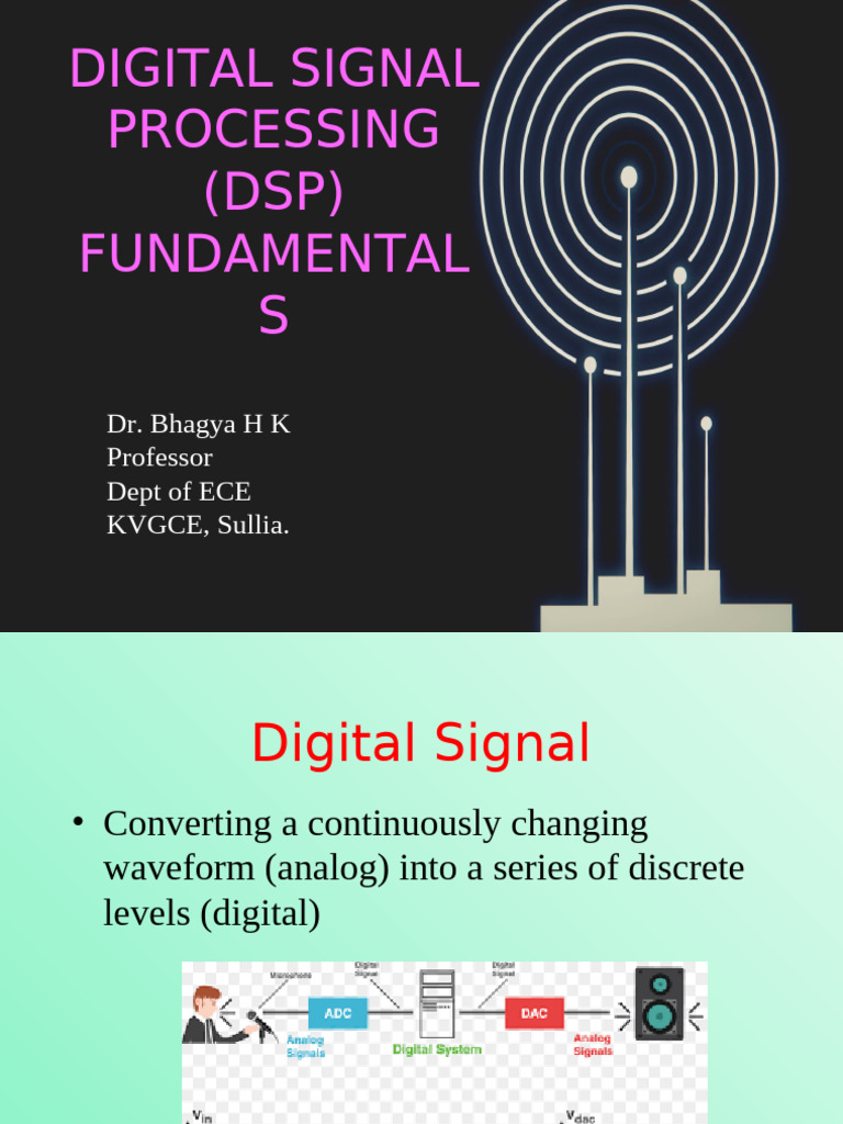 Digital Signal Processing Fundamentals | PDF | Discrete Fourier Transform | Digital Signal ...