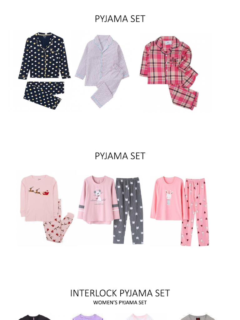 Ladies Pyjama Set | PDF
