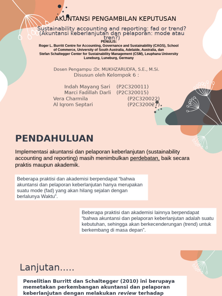 Akuntansi Pengambilan Keputusan Kel 6 | PDF | Karier & Perkembangan | Bisnis