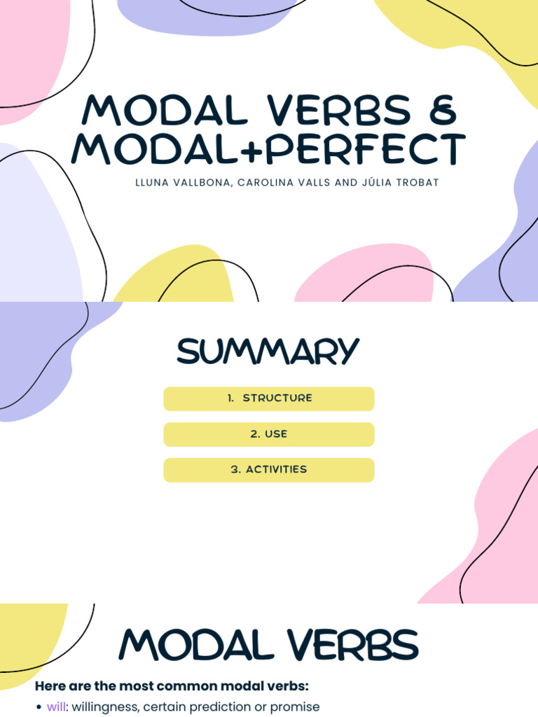 Modal Verbs & Modal Perfects | PDF | Verb | Linguistic Typology