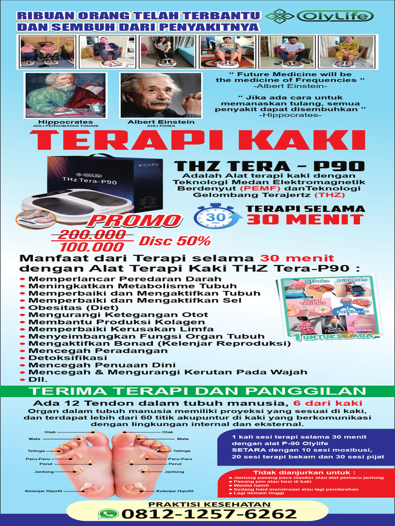 Rollup TERAPI KAKI Olylife - 60x160cm 1pcs | PDF
